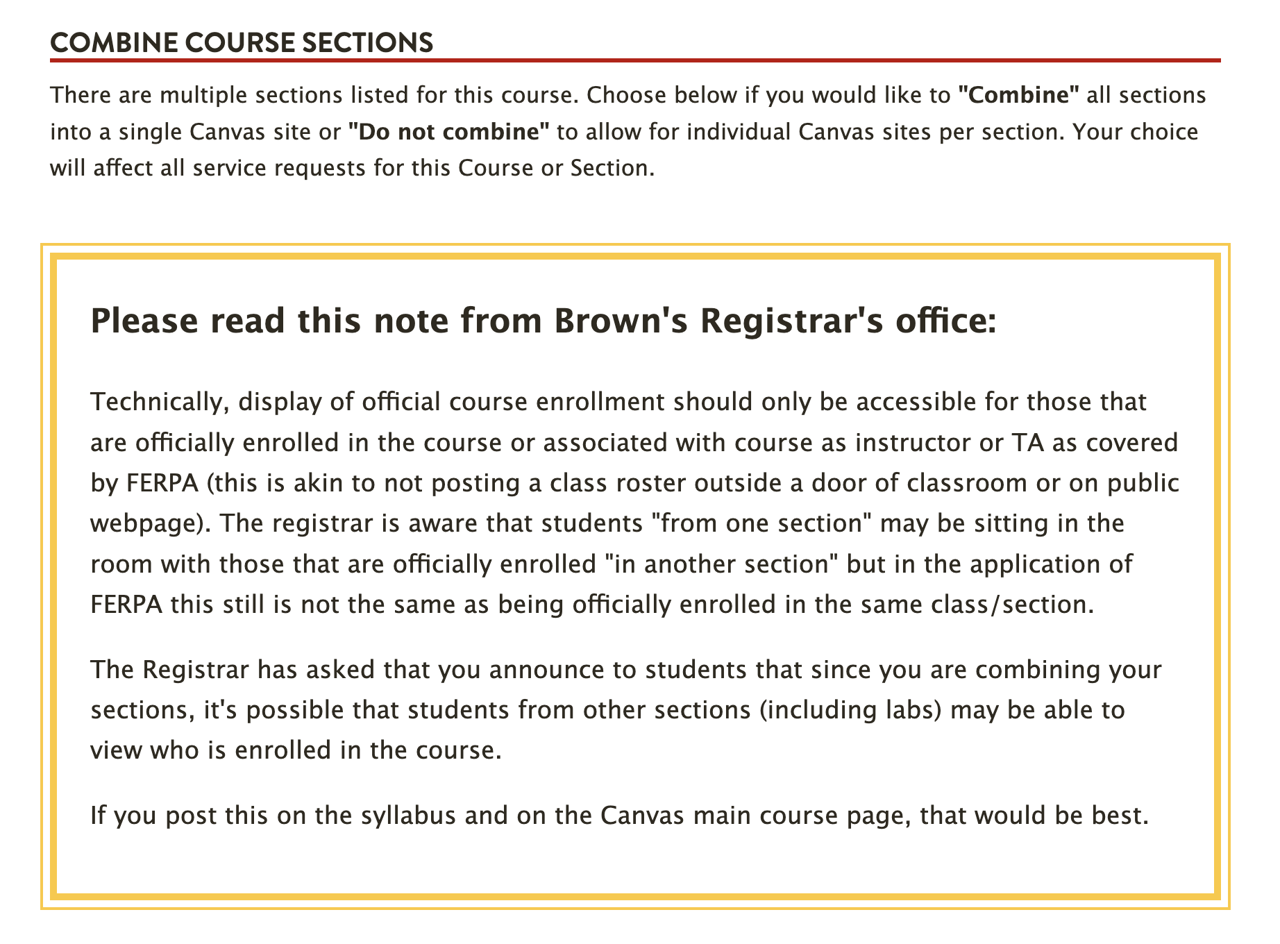 Merge Courses In Canvas Knowledgebase Teaching Learning And