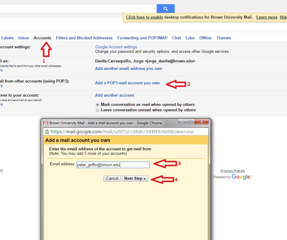 Migrate your emails from @brown.edu to @alumni.brown.edu ...